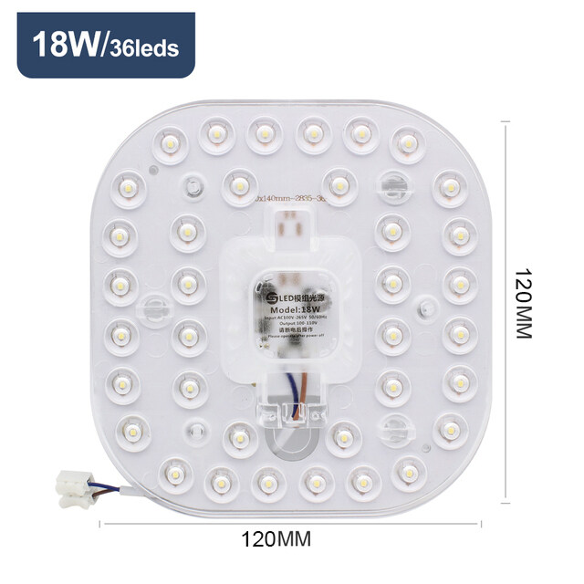 NEW 36W 24W 18W 12W LED Ring PANEL Circle Light SMD2835 LED square ...