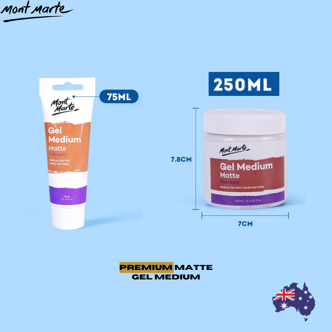 Mont Marte Acrylic medium & Acrylic retarder | Gloss medium | Matte ...