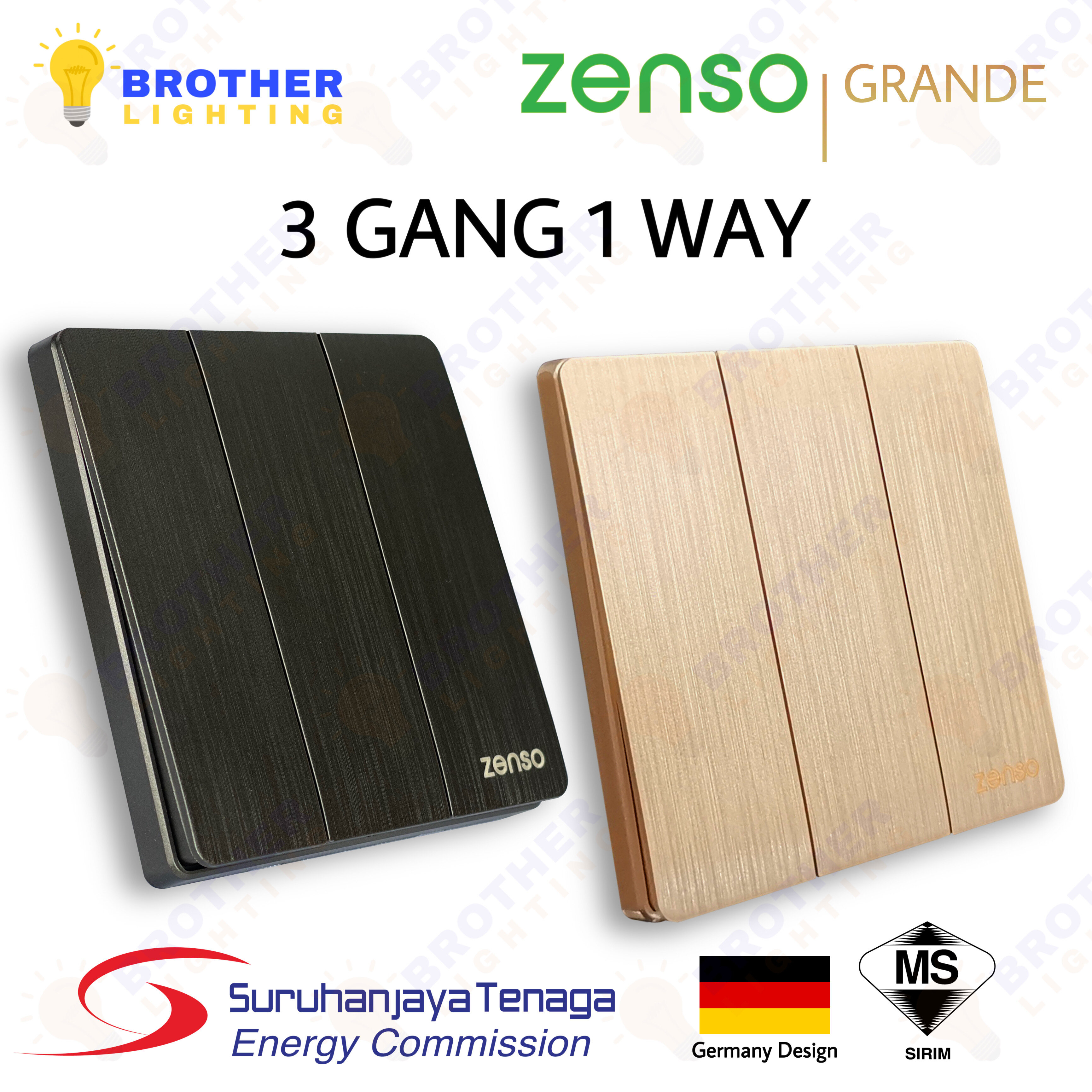 [SIRIM] Zenso Grande Socket and Wall Switche Slim Modern Switch Design ...