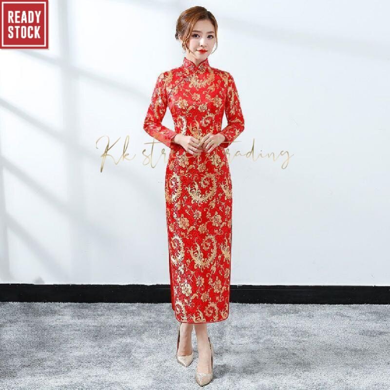 Ready Stock in malaysia *cheongsam for lady* traditional wear cheongsam ...
