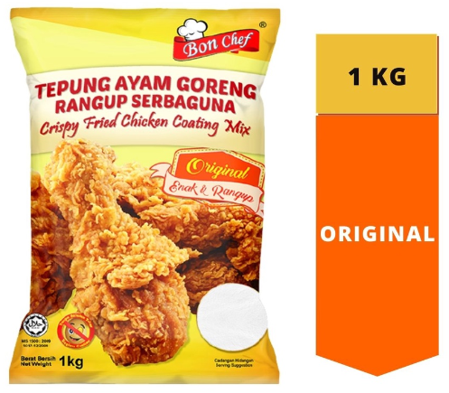 1KG Bon Chef Tepung Ayam Goreng Serbaguna / Crispy Fried Chicken ...