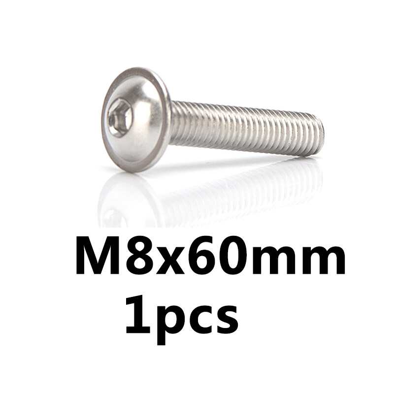 Ready Stock M2 M2.5 M3 M4 M5 M6 M8 304 Stainless Steel Round Head Screw Button Head Inner ...