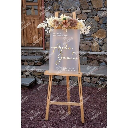 Colors A1 Size Acrylic Blank Wedding Welcome Board Sign, Papan Kosong ...