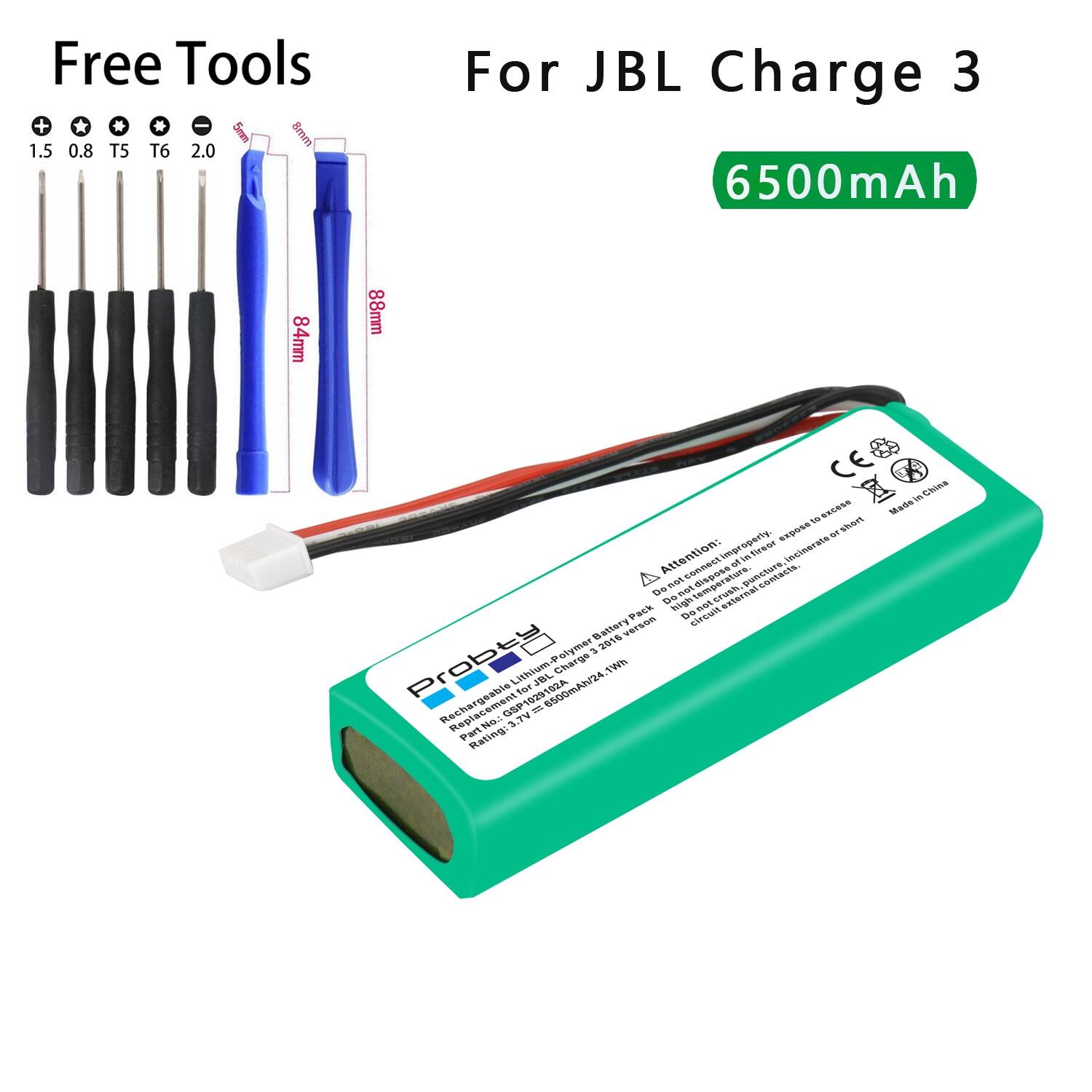 3 7V 6500MAh Bat GSP1029102A JBL Charge 3 3-7v-6500mah-bat-gsp1029102a-jbl-charge-3