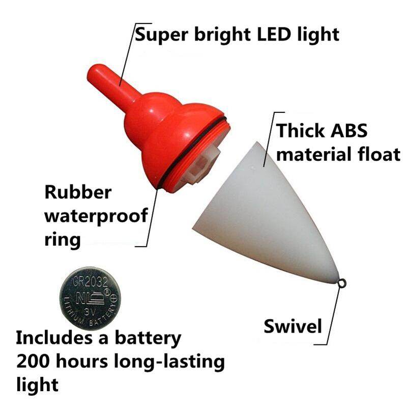 Led Electronic Fishing Float Seawater Sea Rock Plastic Fishing Float ...