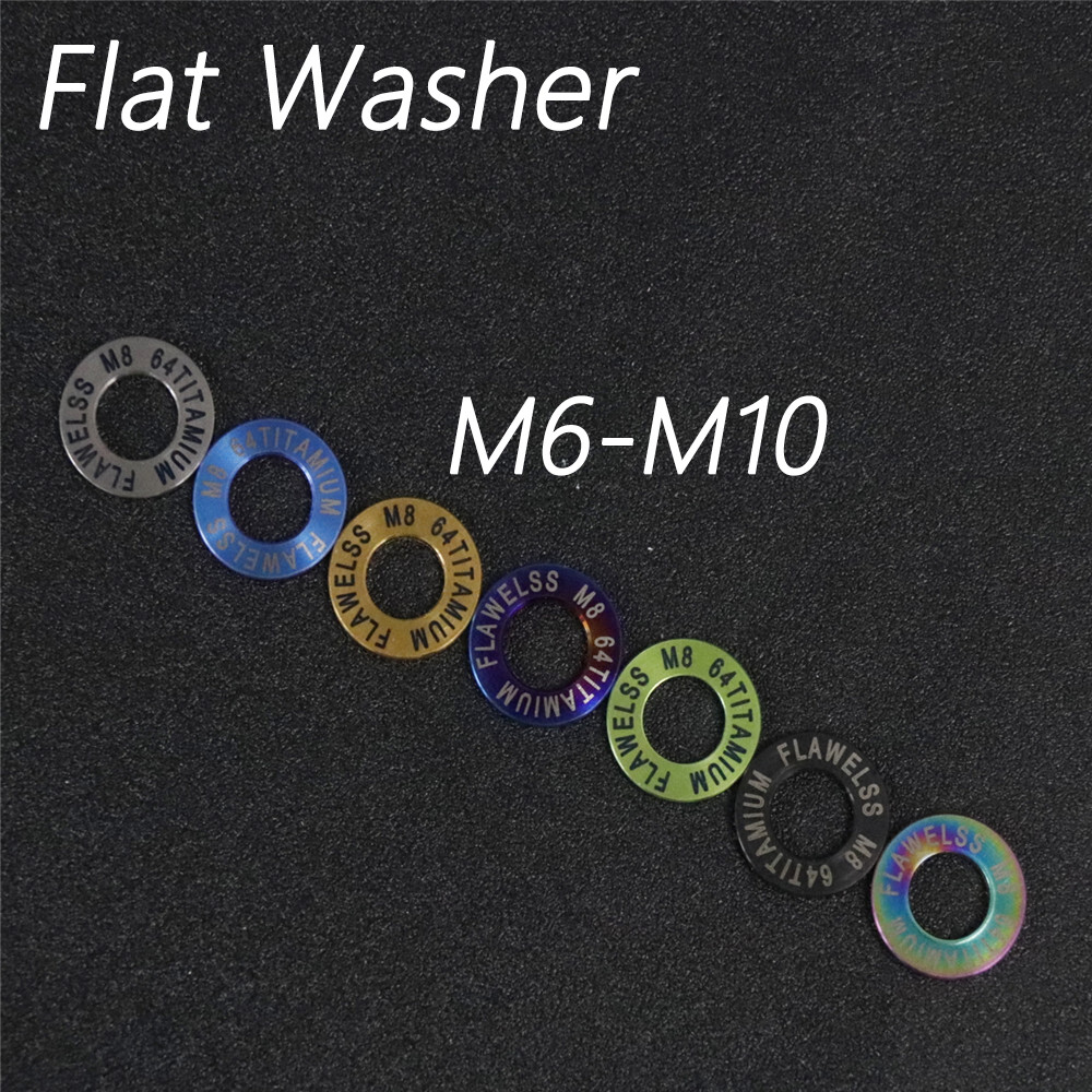 Flawless-Ti Gr5ไทเทเนียมแบนเครื่องซักผ้า M6 M8 M10ที่มีอยู่ - Flawless ...