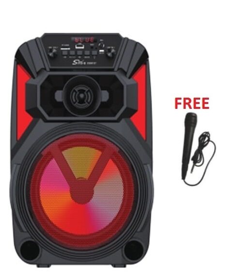 ZQS8127/8107S Portable Super Bass Speaker Bluetooth /USB/TF/LED Light 8 ...