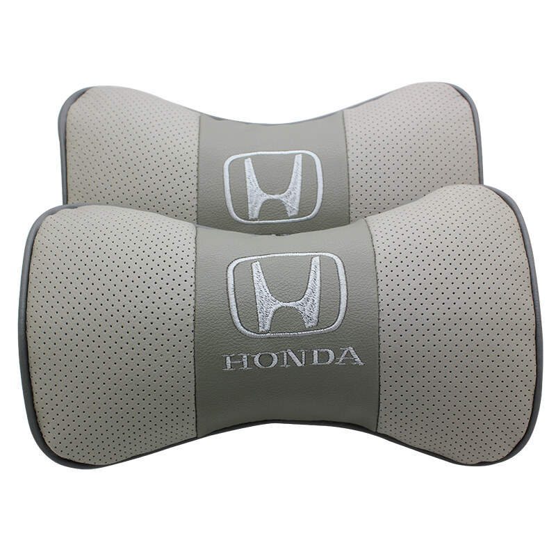 2PCS Car headrest leather car headrest U-type neck pillow neck pillow ...