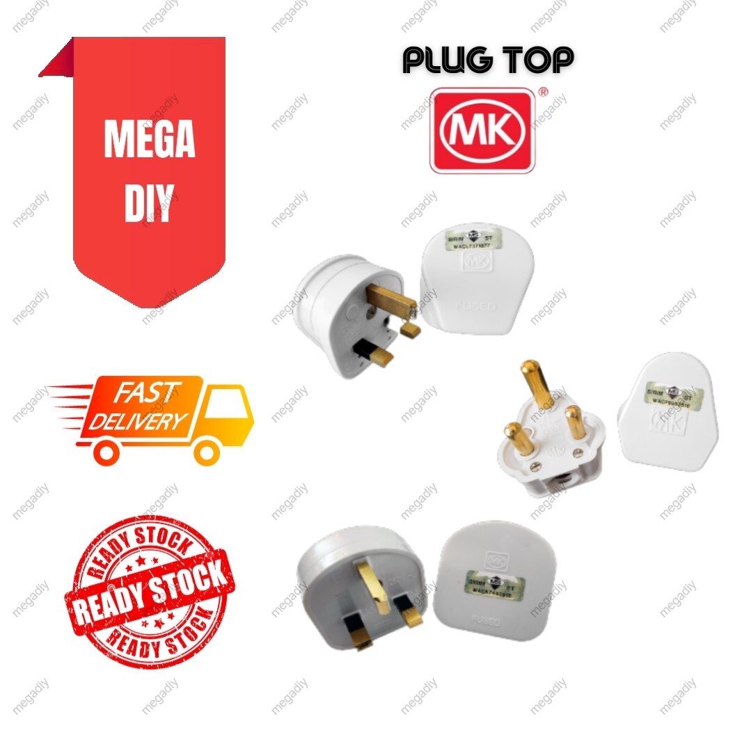 MK Plug Top 3 Pin Plug Top Kepala Plug Elektrik MK654 MK646 MK515 Sirim ...