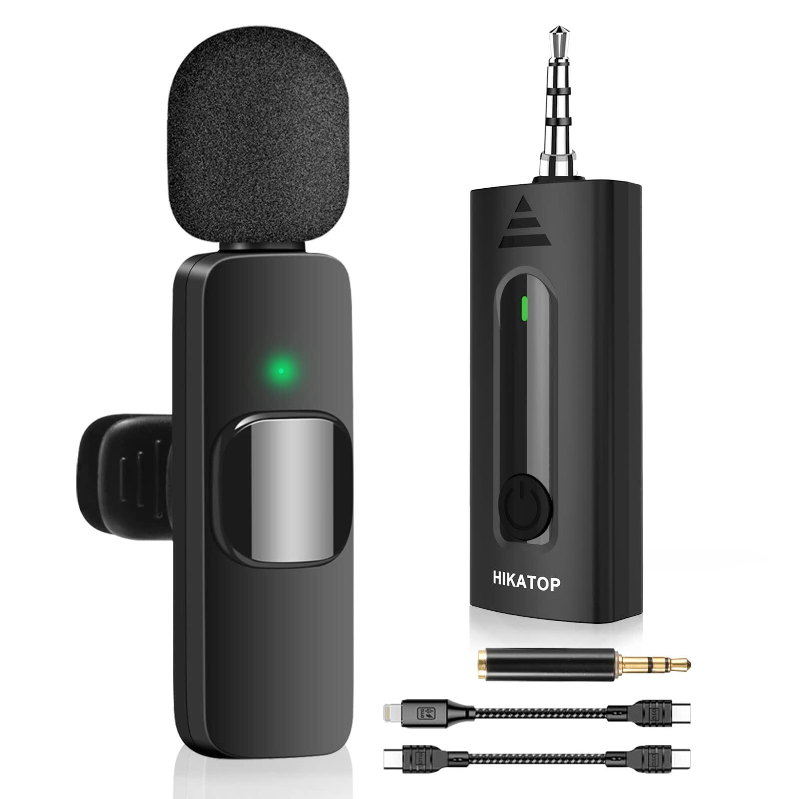 K8 Wireless Microphone Mini Collar Clip Microphone Transmitter ...
