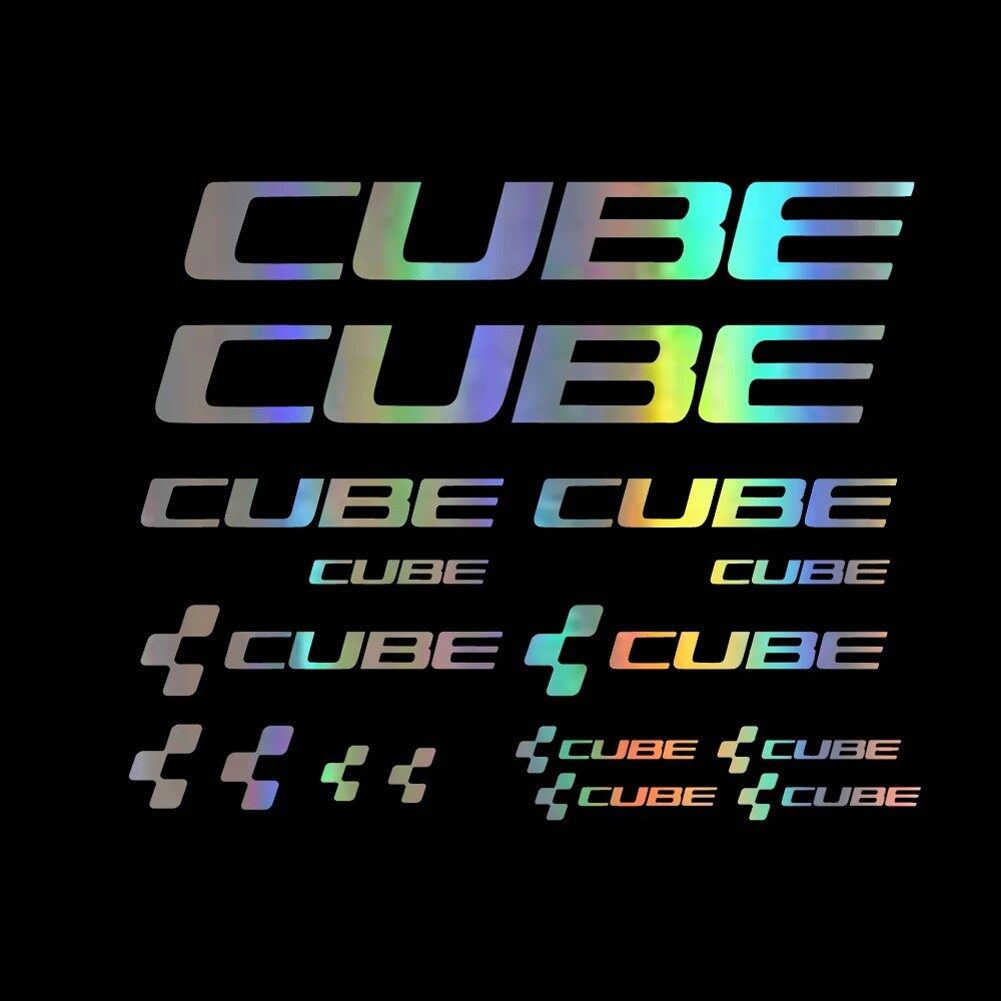 Stickers Kit White Yellow Bike Stickers Black For CUBE Frame Decals Set ...