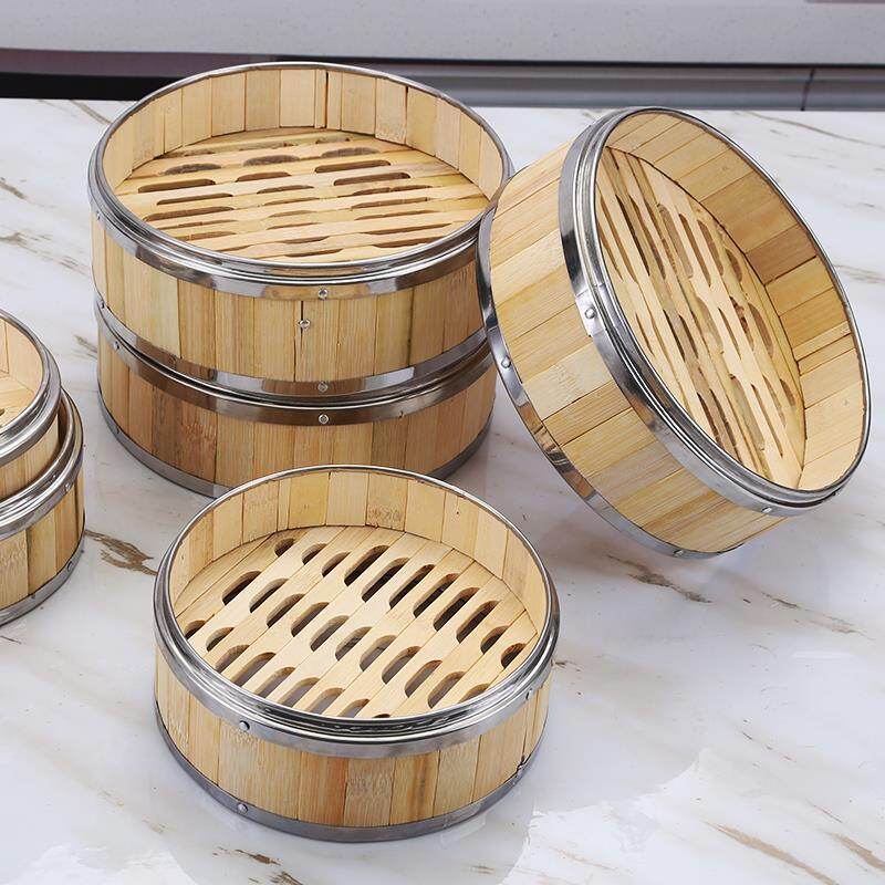 Household steamer rice steamer bamboo small cage stainless steel ...
