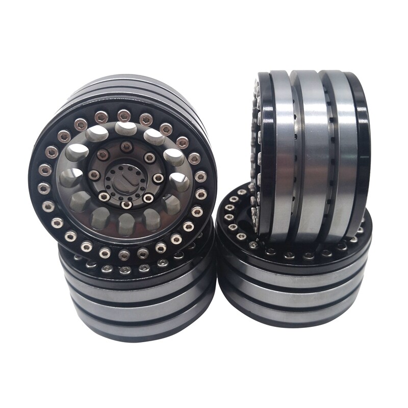 4pcs Alloy Rock Crawler Beadlock Wheel RIM 1.9 Inch for Axial Racing ...
