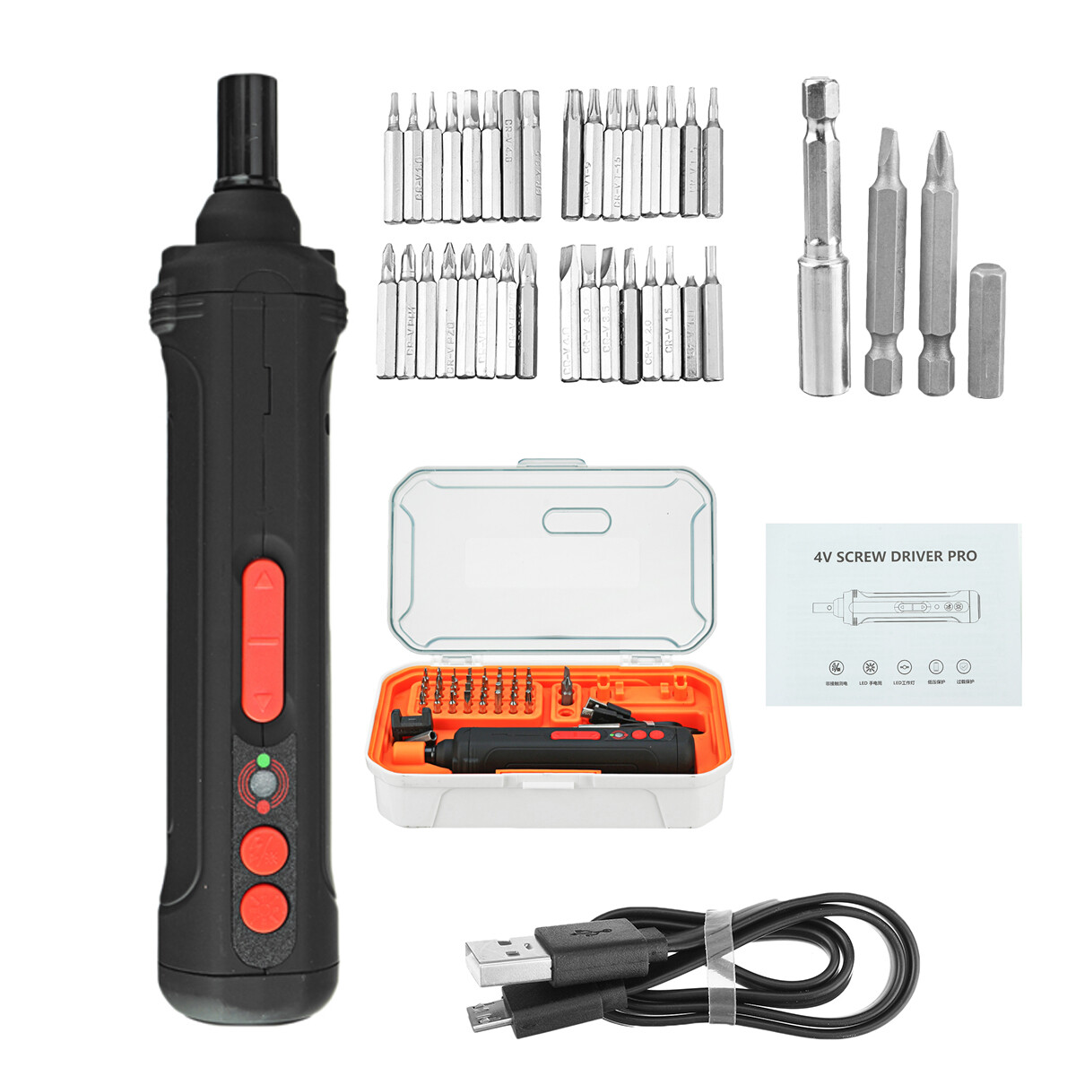 Rechargeable Electric Screwdriver Non-contact induction Current Voltage ...