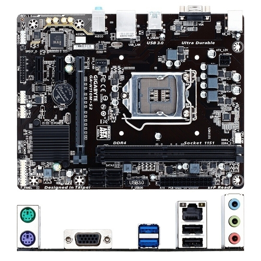 Gigabyte GA-H110M-S2 GA-H110M-DS2 GA-H110M-DS2V GA-H110M-DS2H DDR4 GA ...
