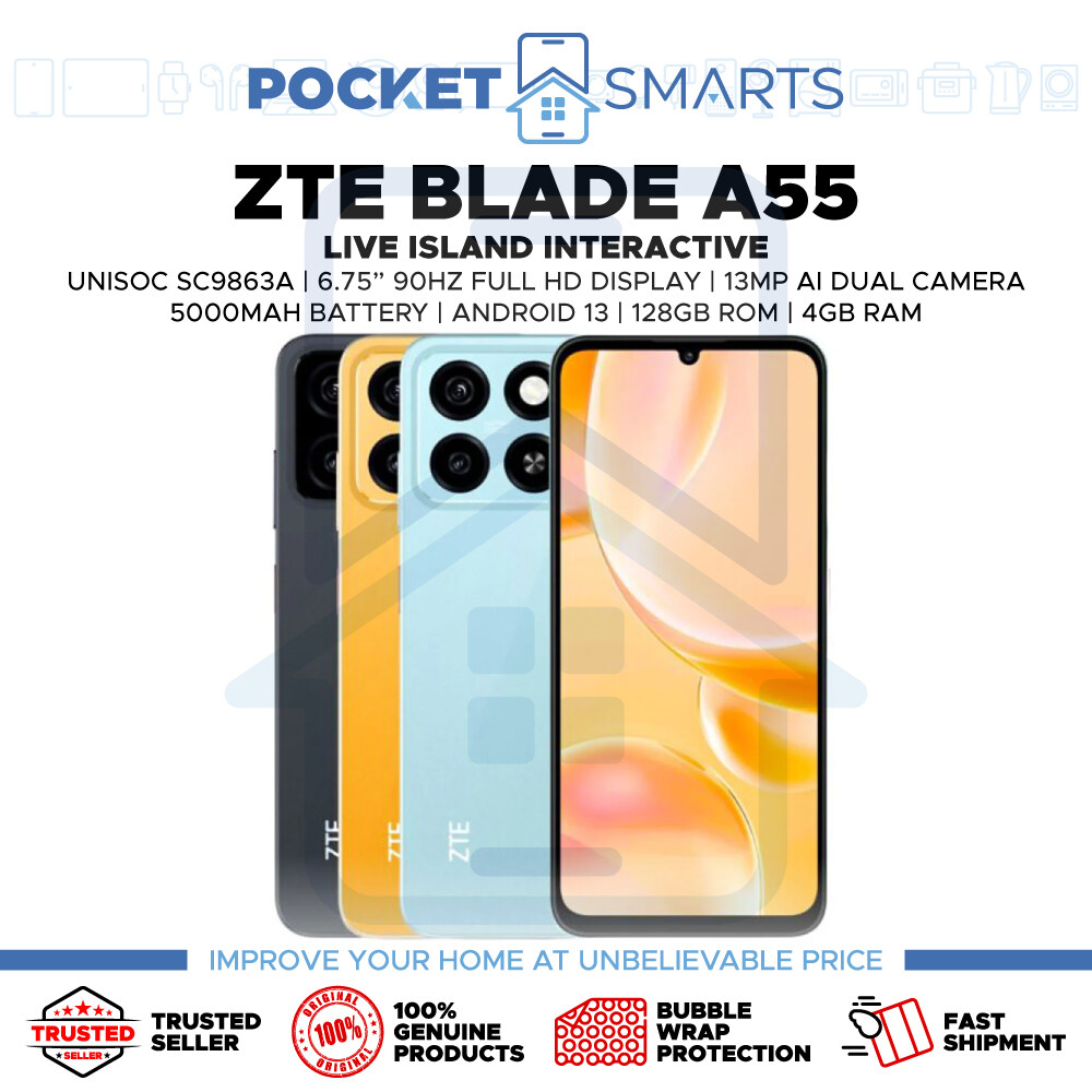 [Malaysia Set] ZTE Blade A55 (128GB ROM | 4GB RAM) 1 Year ZTE Malaysia ...