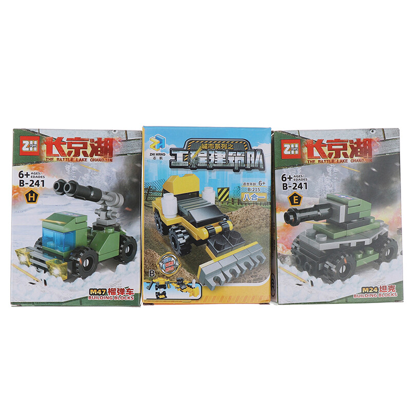 mazalan 8-In-1 Urban Fire Brigade Assembled Building Blocks DIY Toys ...