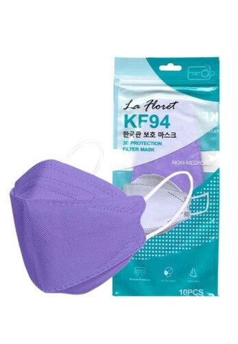 10 PCS KF94 Adult Face Mask hijab Mask head loop kn95 kn94 / Topeng ...