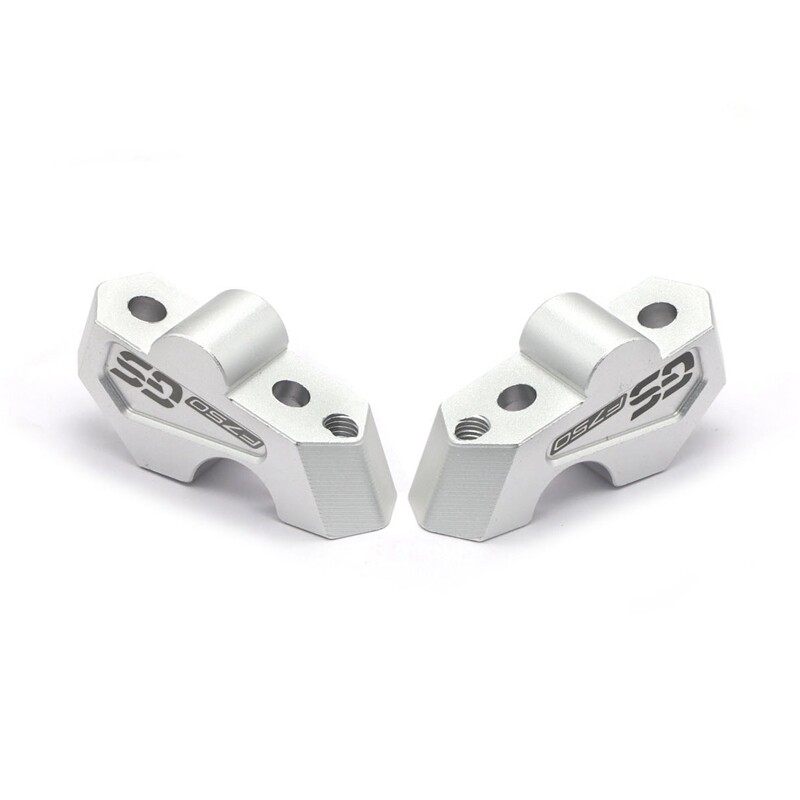 22MM Motorcycle Aluminum Alloy Handlebar Risers Adjustable Fatbar ...