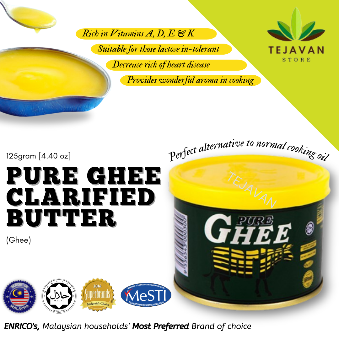 Butter GHEE Pure Cow Ghee Halal Certified by ENRICO's | 125gm | Lazada