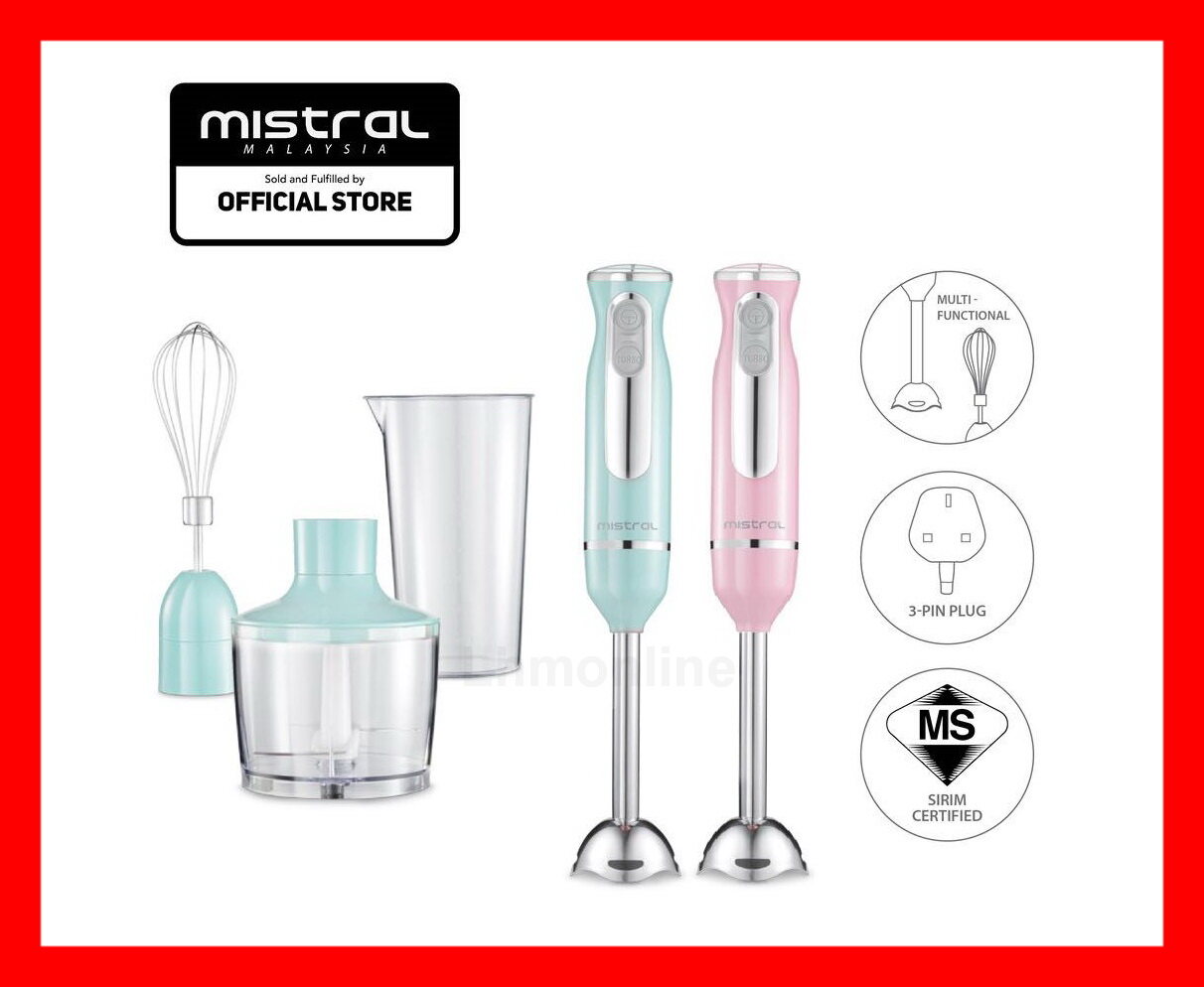 Khind / MISTRAL MHB1902Hand Blender 600W BH600M PENGISAR TANGAN | Lazada