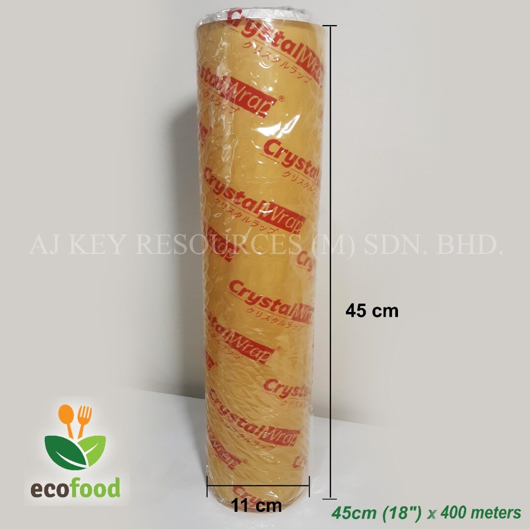 1 roll x 18"(450mm) x 400meters - Crystal Wrap food grade film | Lazada