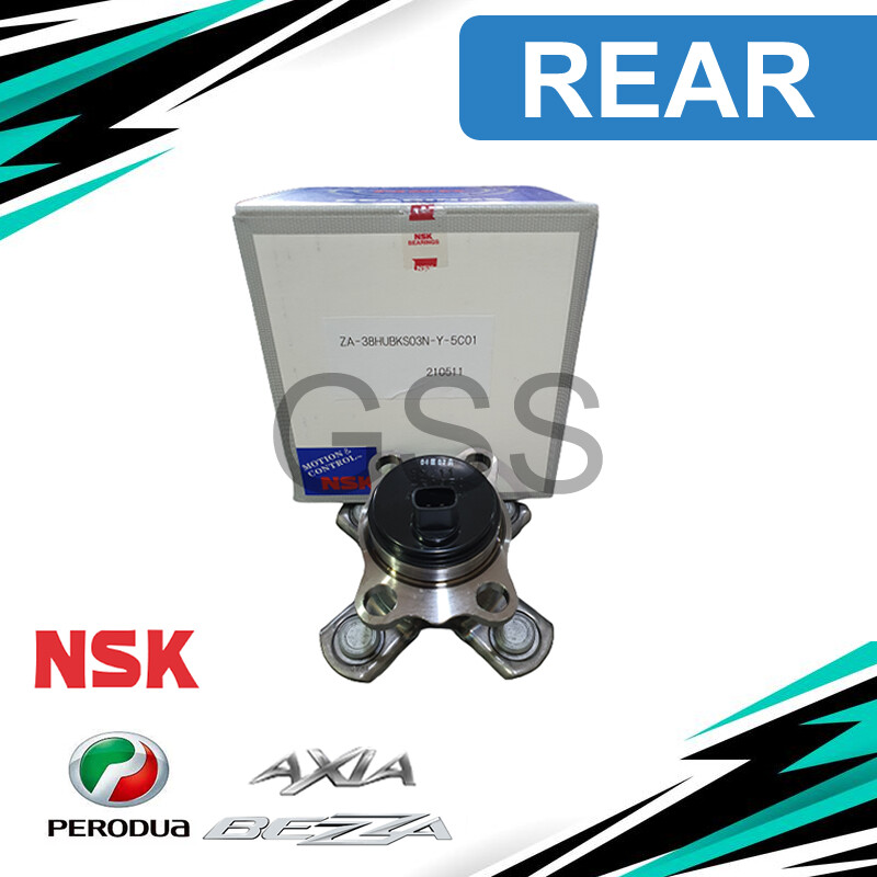 [ZA-38HUBKS03E-Y-5C01] PERODUA AXIA BEZZA REAR Wheel Bearing **100% NSK ...
