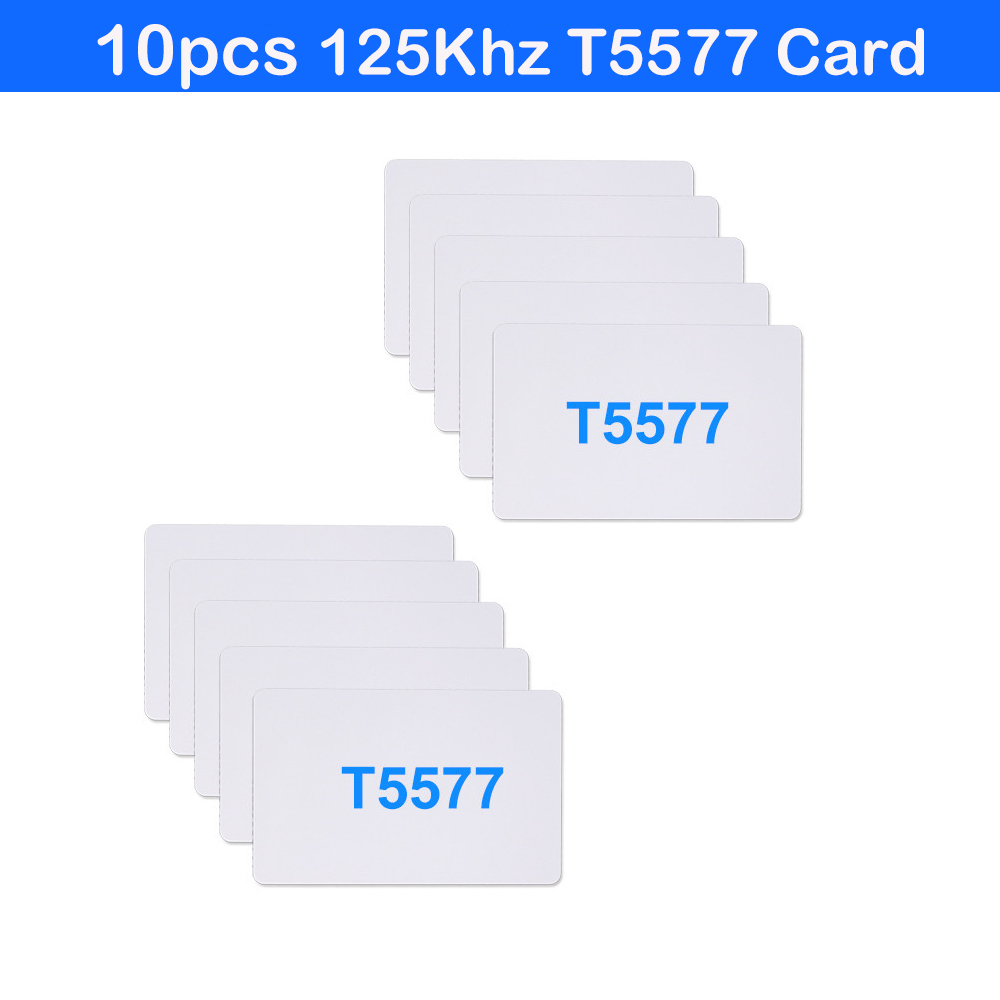 Boland 10pcs RFID Rewritable Cards UID 13.56Mhz T5577 HID 125Khz Blank ...