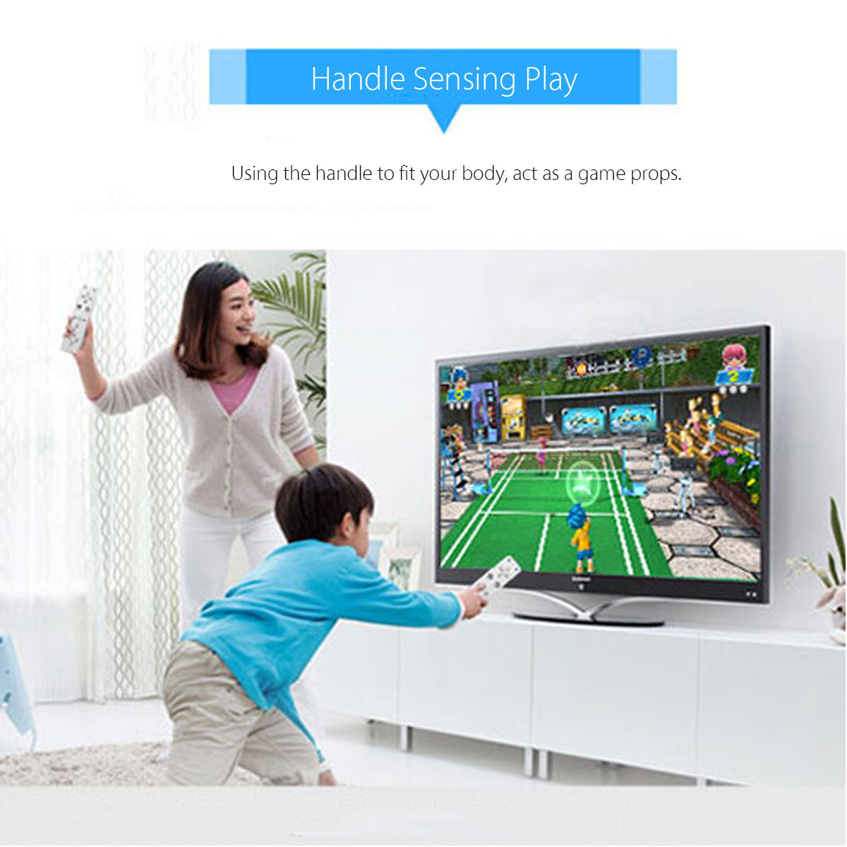 198 in 1 Games Motion Sensing TV Video Game Console Remote Home System ...