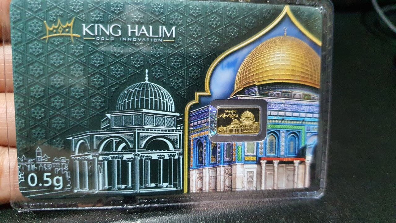 READY STOCK : KING HALIM GOLD 0.5G MASJID AL AQSA | Lazada
