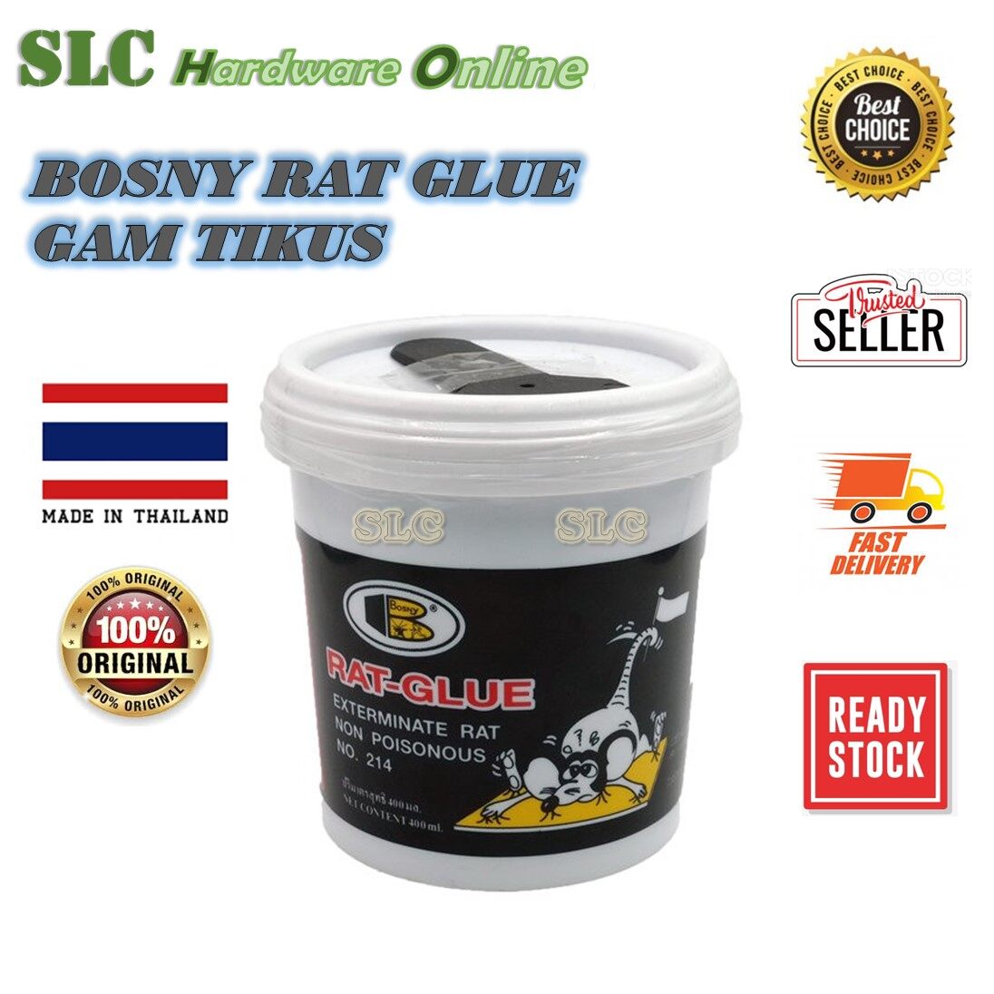 BOSNY 400ML Rat Glue (Non Poisonous) / Gam Tikus | Lazada