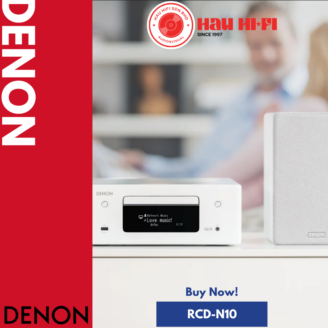 Denon CEOL RCDN10 Network CD Receiver Mini Hi Fi System (WHITE) | Lazada