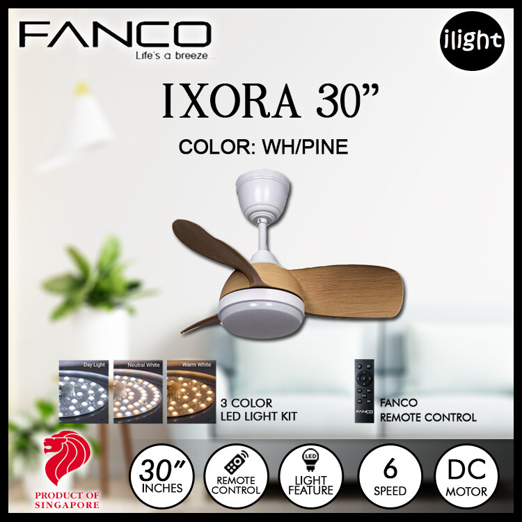 FANCO IXORA 30 Inch DC Motor Remote Control Ceiling Fan | Lazada