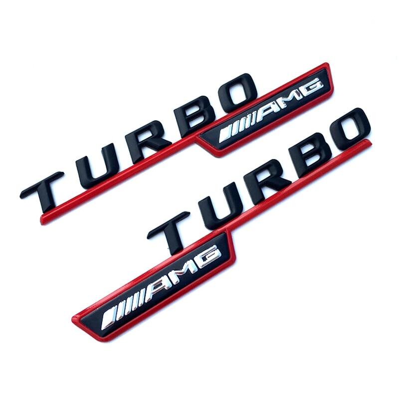 2Pcs Turbo Emblem Amg Logo Amg Emblem Logo For Mercedes Benz Amg Badge ...