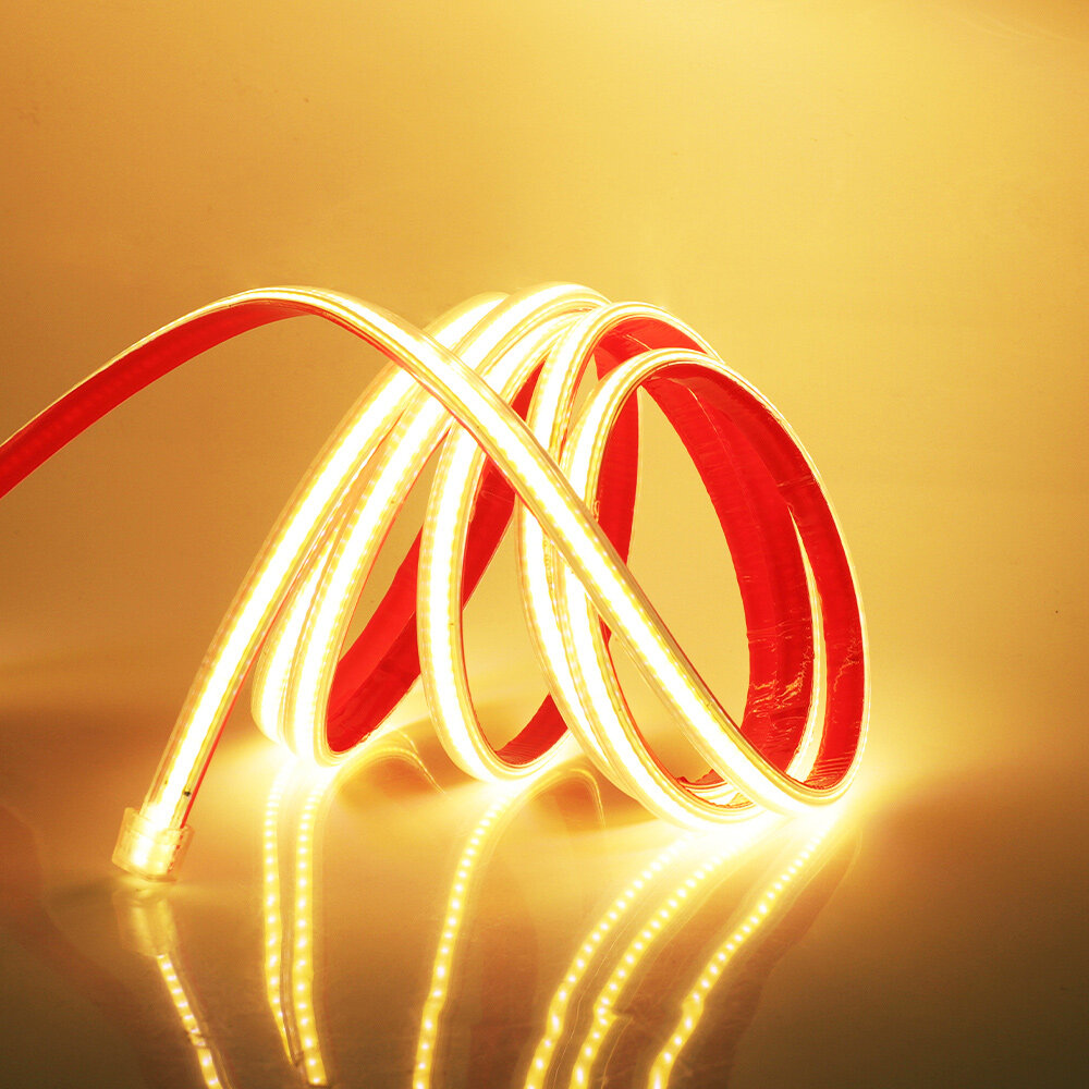 Seville COB LED Strip Light 220V with Adhesive Switch EU Power Plug Kit ...