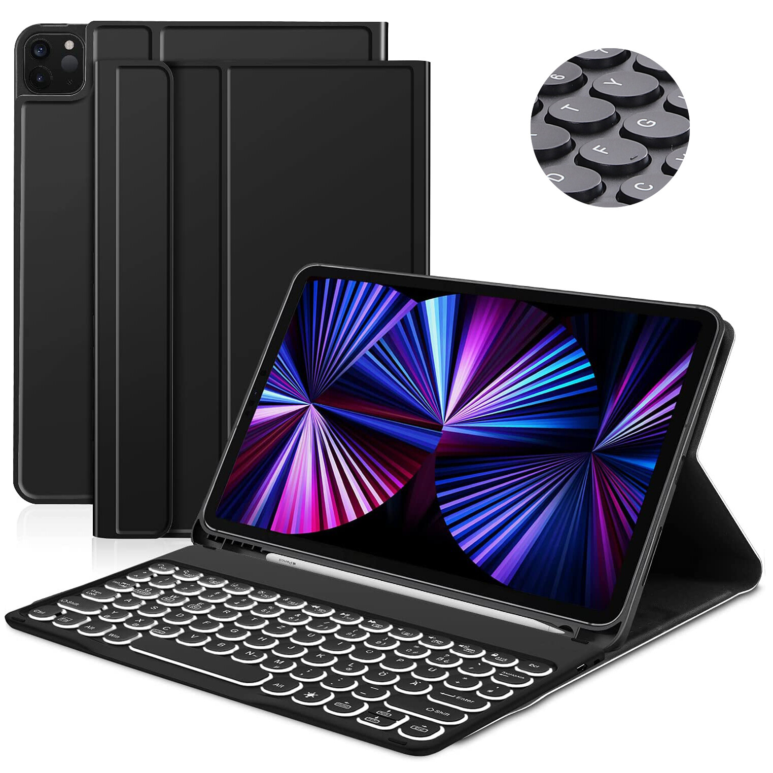 Lululook ขาตั้งแท็บเล็ตแม่เหล็ก,สำหรับ iPad 2021/2020/2018 iPad Pro 12 ...