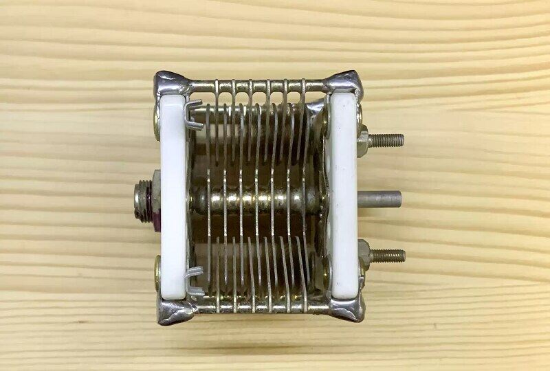 Brand New Double Fixed Piece Dish Type Air Variable Capacitor, Capacity ...
