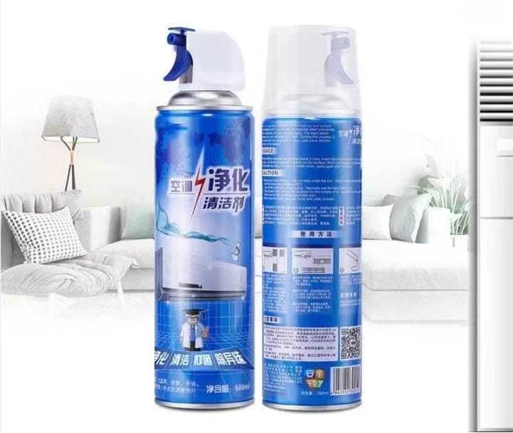 500ML Aircond Cleaner Spray 500ml Air Conditioner Cleaner for Air Con ...