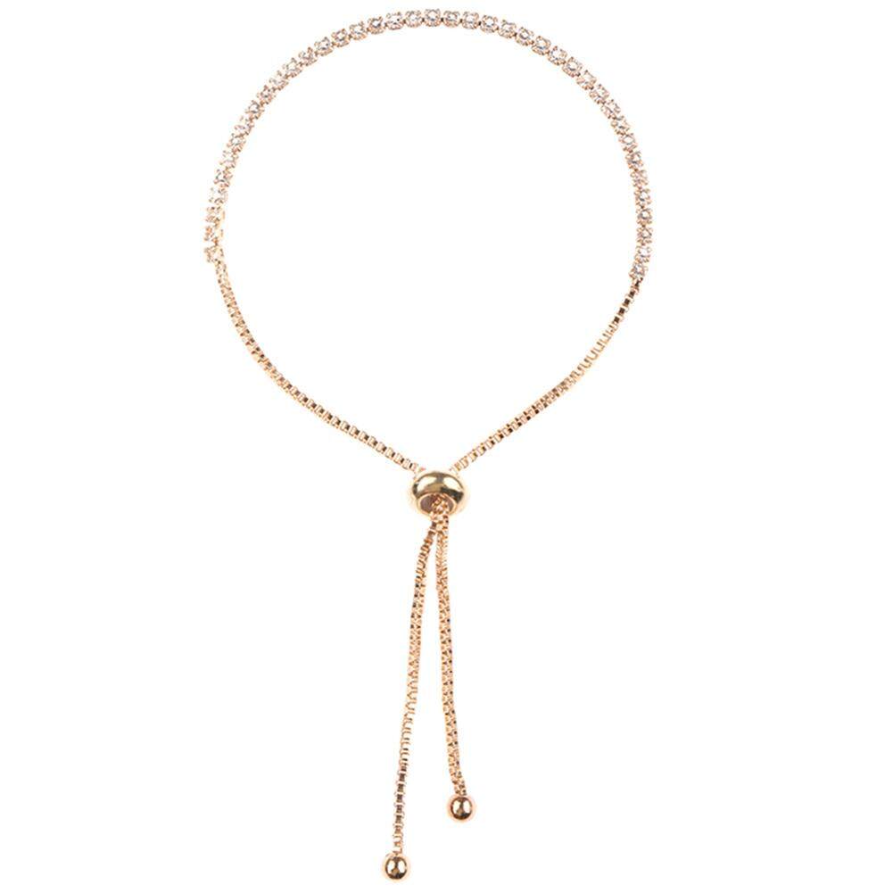 Adjustable Bracelet with Telescopic Rhinestone Claw Chain - Yuee - ThaiPick
