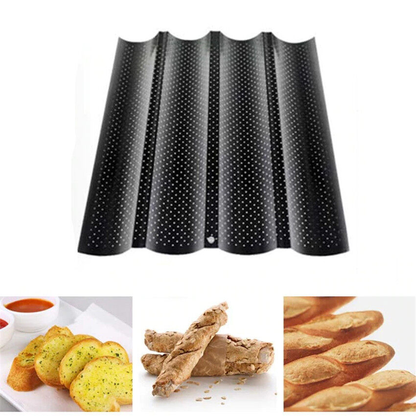 IH French Bread Baking Mold Bread Wave Baking Tray Practical Cake ...