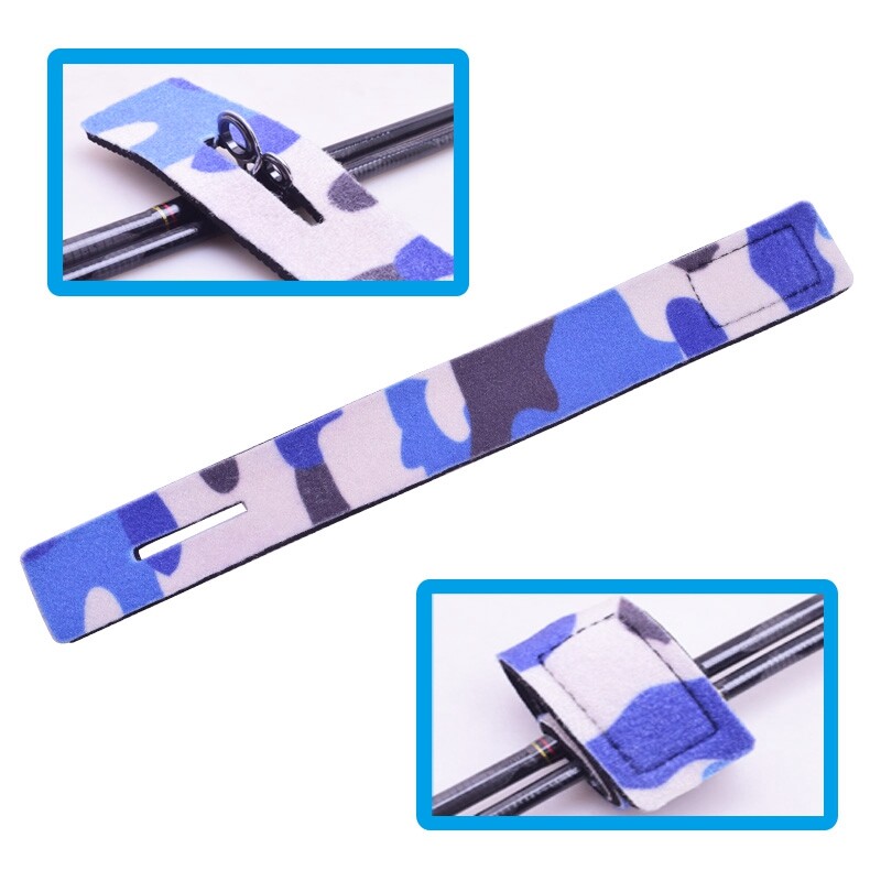 Reusable Fishing Rod Tie Holder Strap Suspenders Rod Belt Hook Loop ...