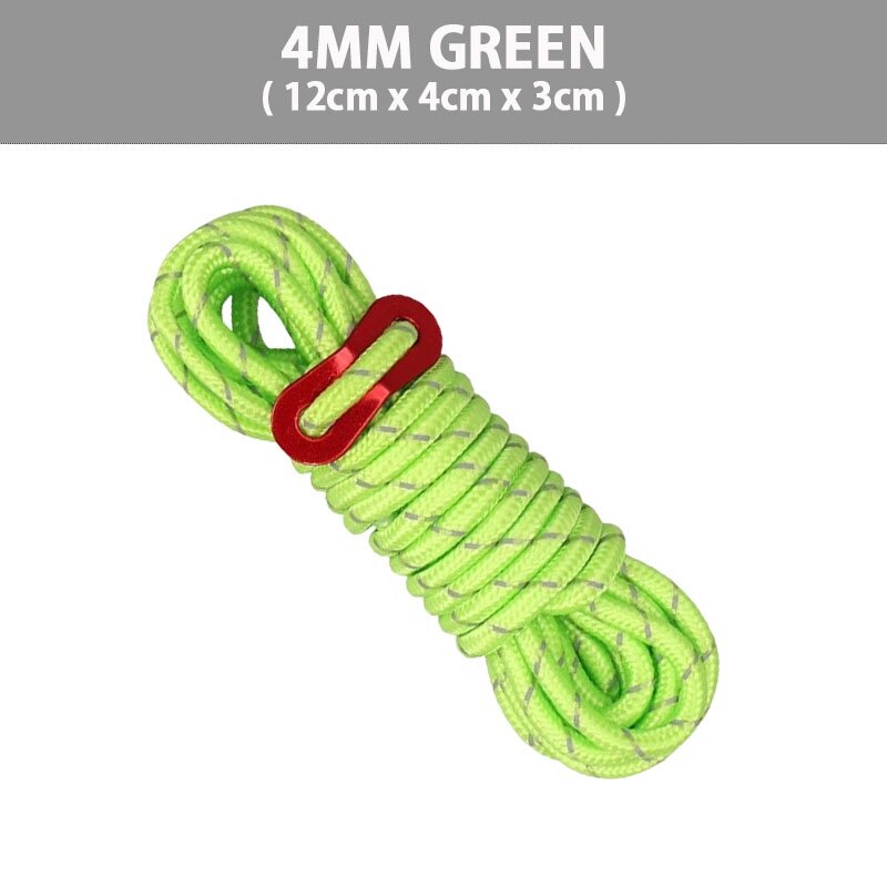 𝗡𝗢𝗧 𝗘𝗔𝗦𝗬 𝗗𝗘𝗙𝗢𝗥𝗠 》4 Meter Reflective Paracord Rope Camping Tent Wind ...