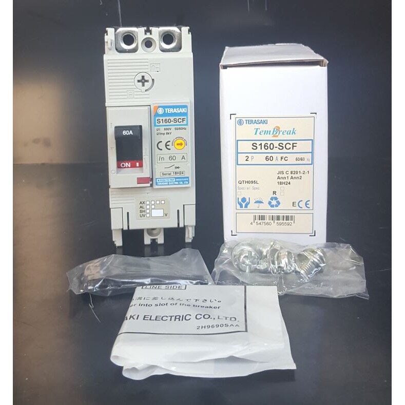 TERASAKI 2Poles MCCB 15-100A 15A 20A 30A 40A 50A 60A 75A 100A 10KA 25KA TEMBREAK 2 | Lazada