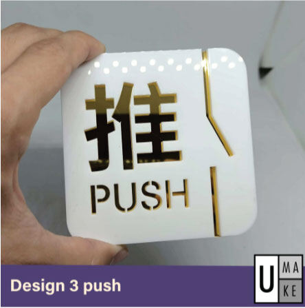 UMAKE Push and Pull Door Sign Door Signage Office use | Lazada