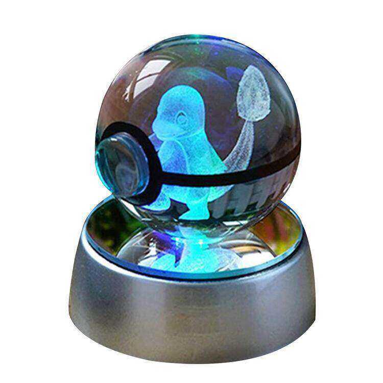 Pokemons Crystal Ball 3D Toys Snorlax Mewtwo Pikachus Figures Pokémon ...