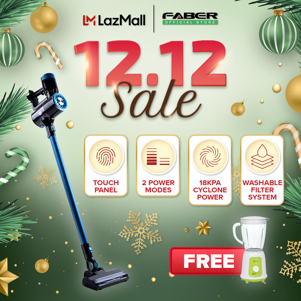 FREE 1.5L GLASS BLENDER WITH PURCHASE OF FABER CORDLESS VACUUM FVC X ...