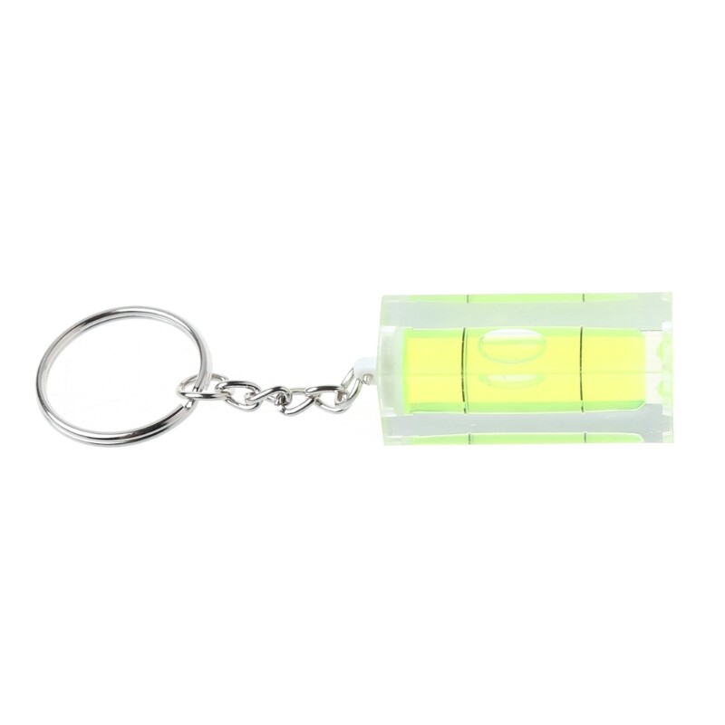 Mini Square Spirit Level Key Ring Key Chain Tool Gadget Fr Photo Wall ...