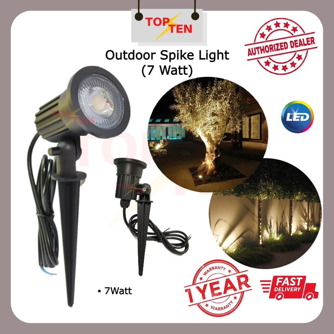 LED 7W 10W SPIKE LIGHT LED OUTDOOR LAWN LAMP GARDEN LIGHT WARM COLOUR ...