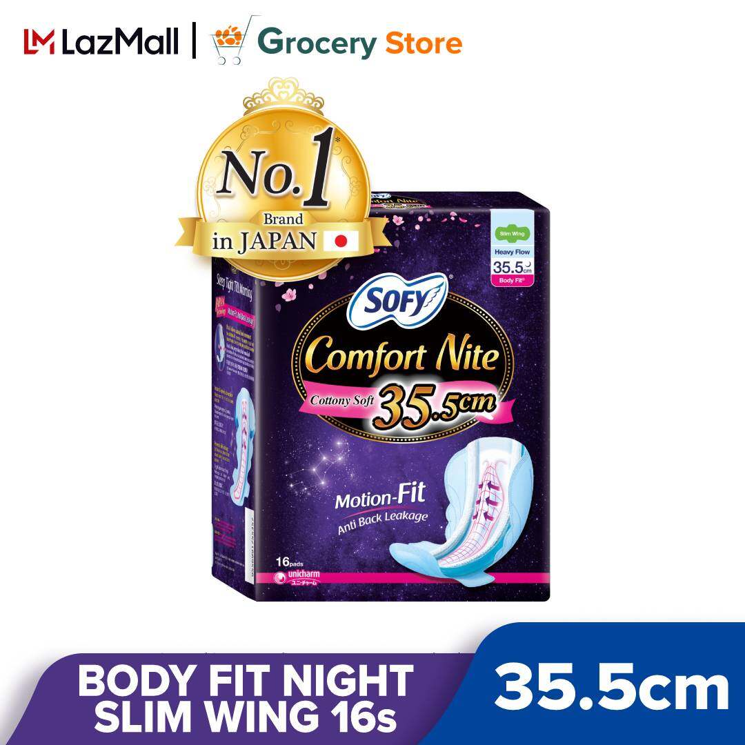 SOFY Body Fit Night Slim Wing 35.5cm 16pcs | Lazada