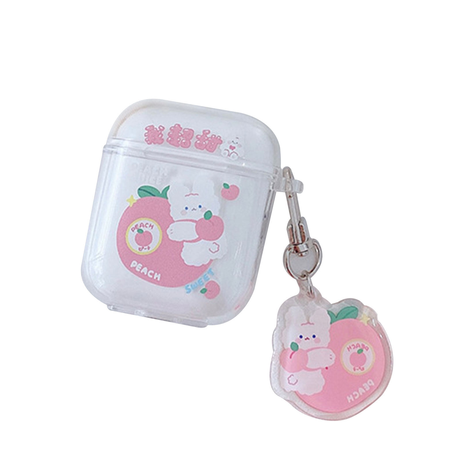 Shockproof Cute Clear With Keychain Waterproof Silicone Case Anti ...